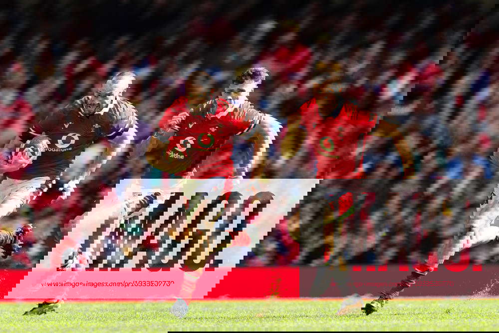 Wales v South Africa Rugby International 19 08 2023. Cai Evans of Wales ...