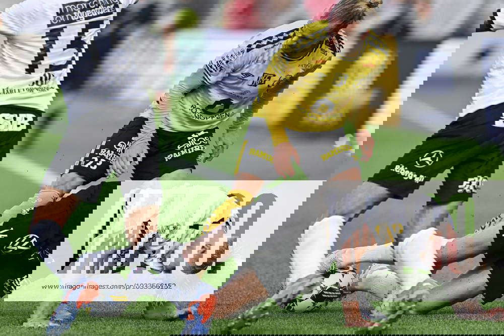 BORAS 20230820 Elfsborgs Niklas Hult and Mjällbys Herman Johansson, to ...