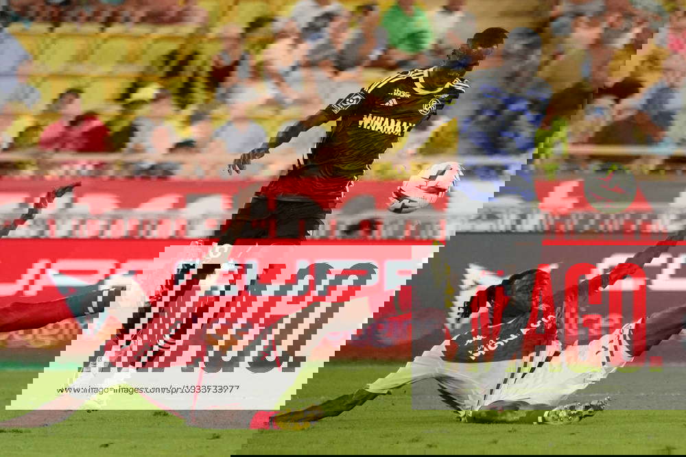 Wilfried Singo (AS Monaco) - Habib Diarra (RC Strasbourg) FOOTBALL : AS ...