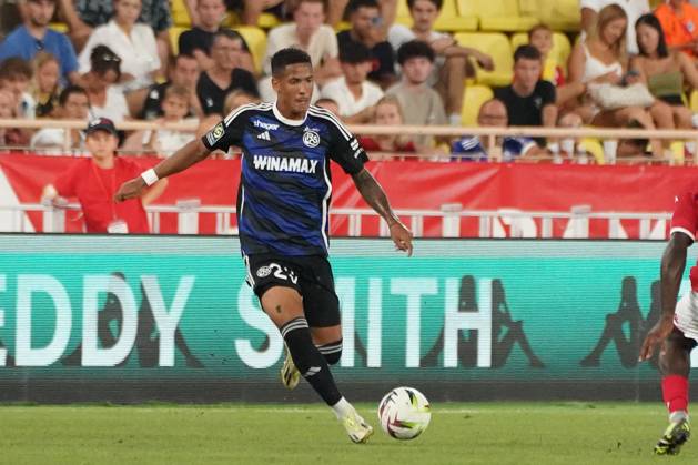 Angelo Gabriel (RC Strasbourg) FOOTBALL : AS Monaco vs RC Strasbourg ...