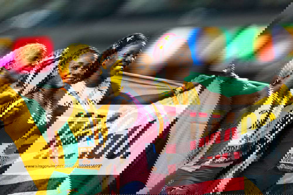 Shelly Ann Fraser Pryce of Jamaica, Sha Carri Richardson of USA and ...