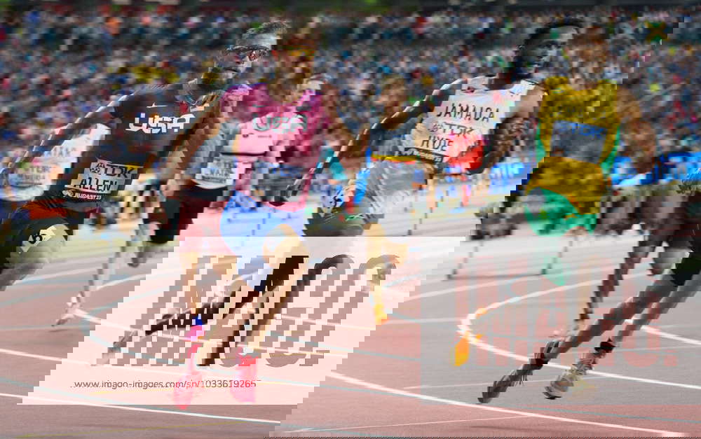 CJ Allen (USA) during the 400 metres hurdles heat during the world ...