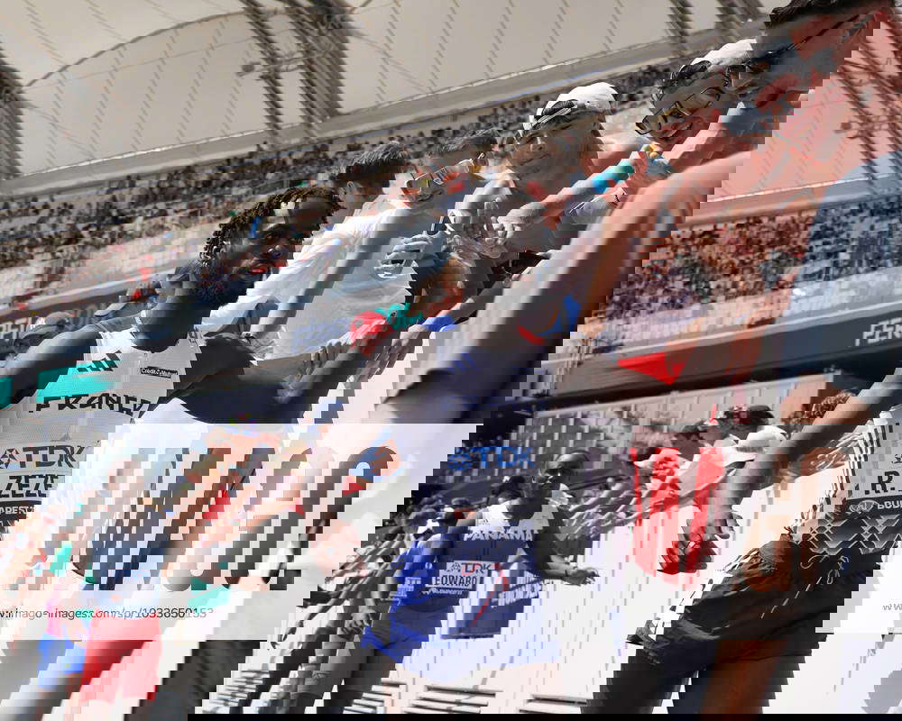 Ryan ZEZE (FRA) competes in mens 200m during the World Athletic ...