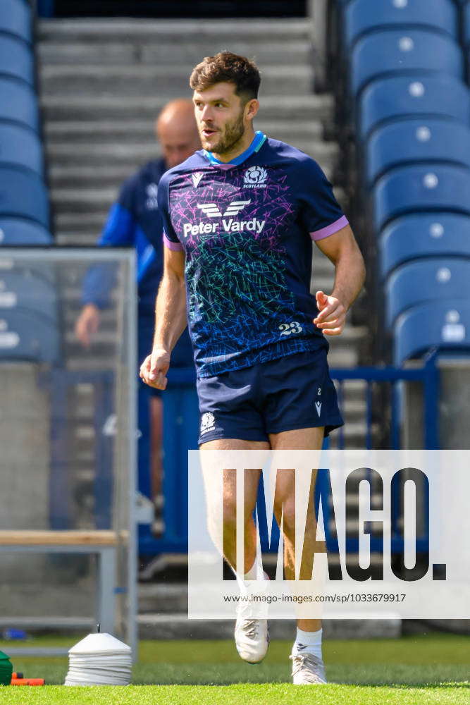 Scotland Rugby Captains Run 24 August 2023 Blair Kinghorn of Scotland ...