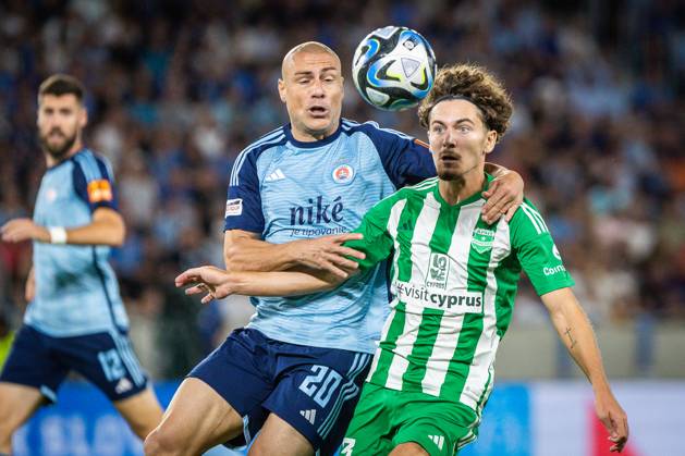 Slovan Bratislava vs Maccabi Haifa Champions league football soccer ...