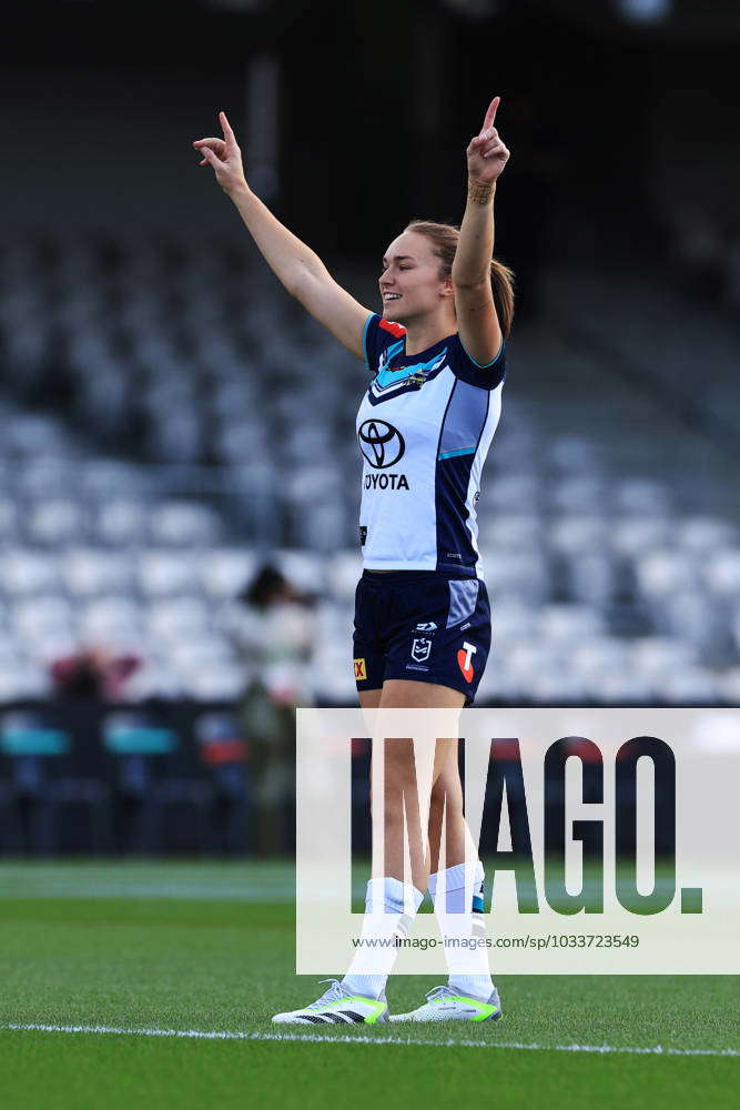 NRLW EELS COWBOYS, Kirra Dibb of the Cowboys warms up ahead of the NRLW Round 6 match between the