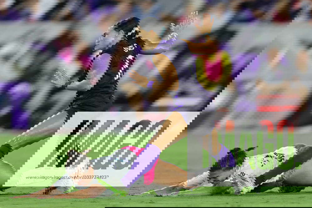 August 25, 2023, Orlando, Florida, U.S: Orlando Pride midfielder JORDYN ...