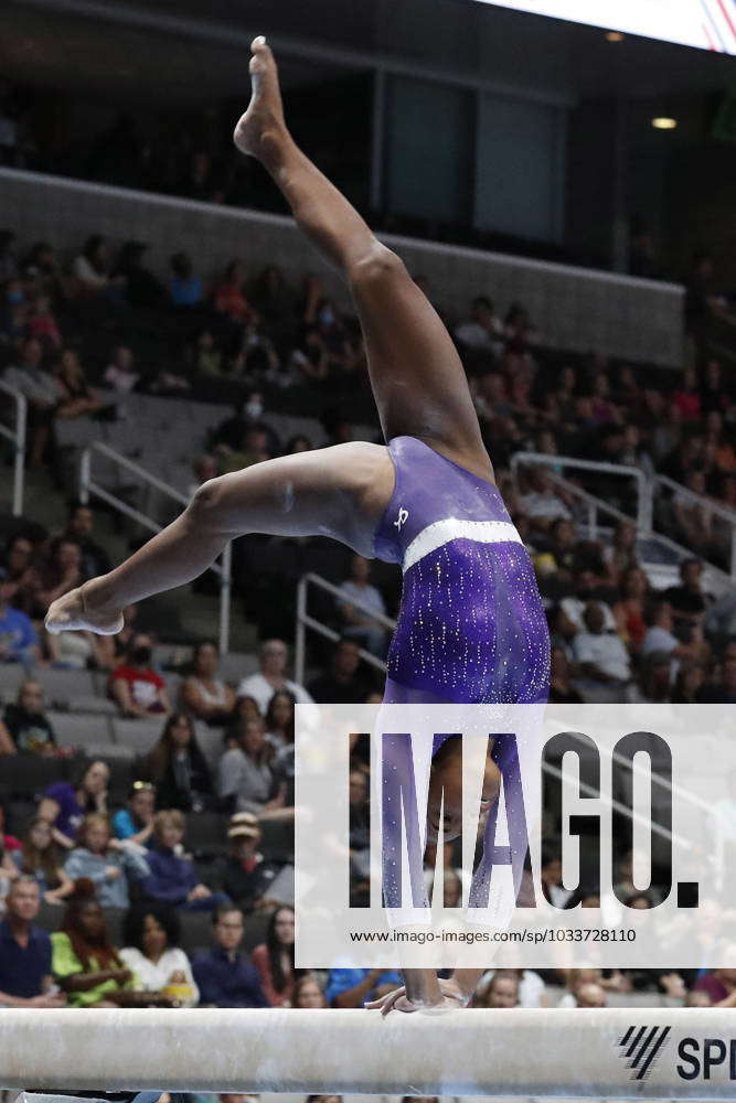 August 25, 2023, SAN JOSE, CALIFORNIA: Zoe Miller (227) performs on the ...