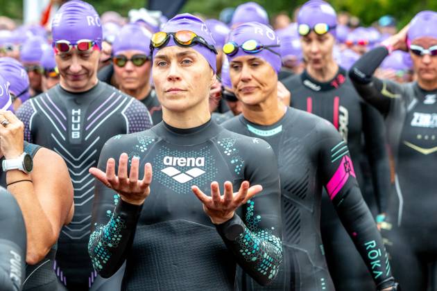 Finnish windsurfer Tuuli Petäjä-Siren at the start of women s Ironman ...