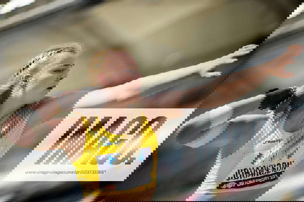 230826 Axelina Johansson of Sweden competes in women™s shot put ...