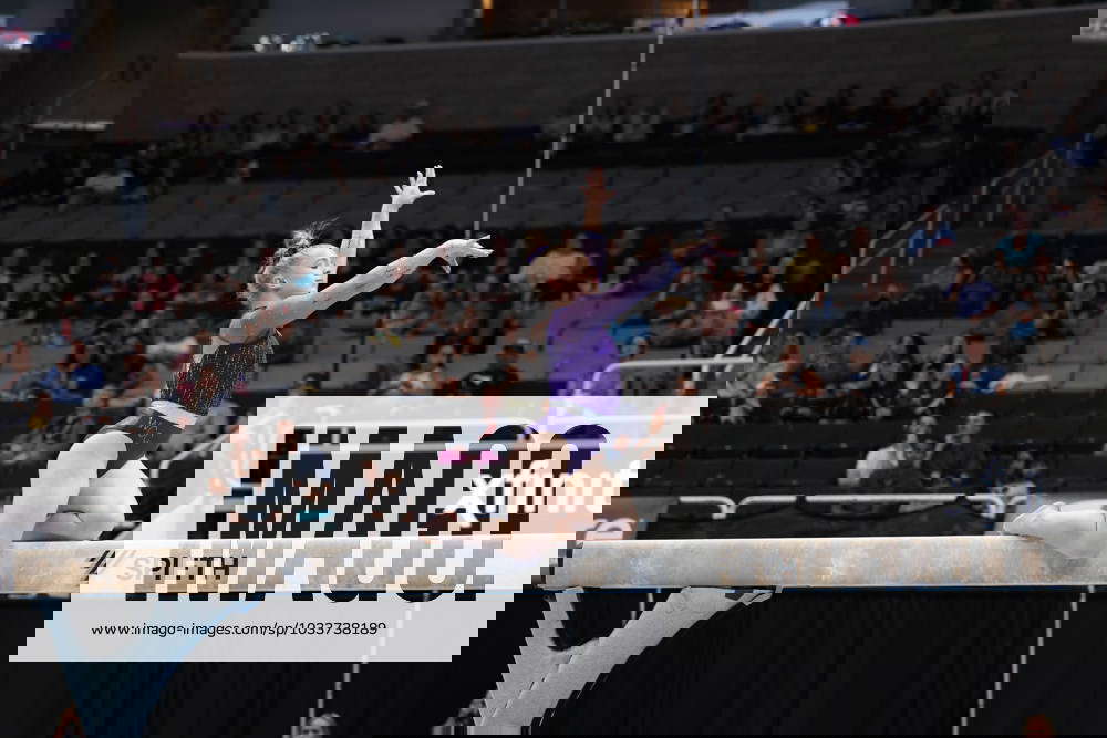 August 25, 2023: Gymnast Joscelyn Roberson during the senior women day ...