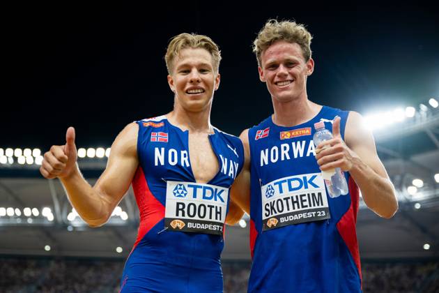 Markus Rooth and Sander Skotheim of Norway after competing in men s ...