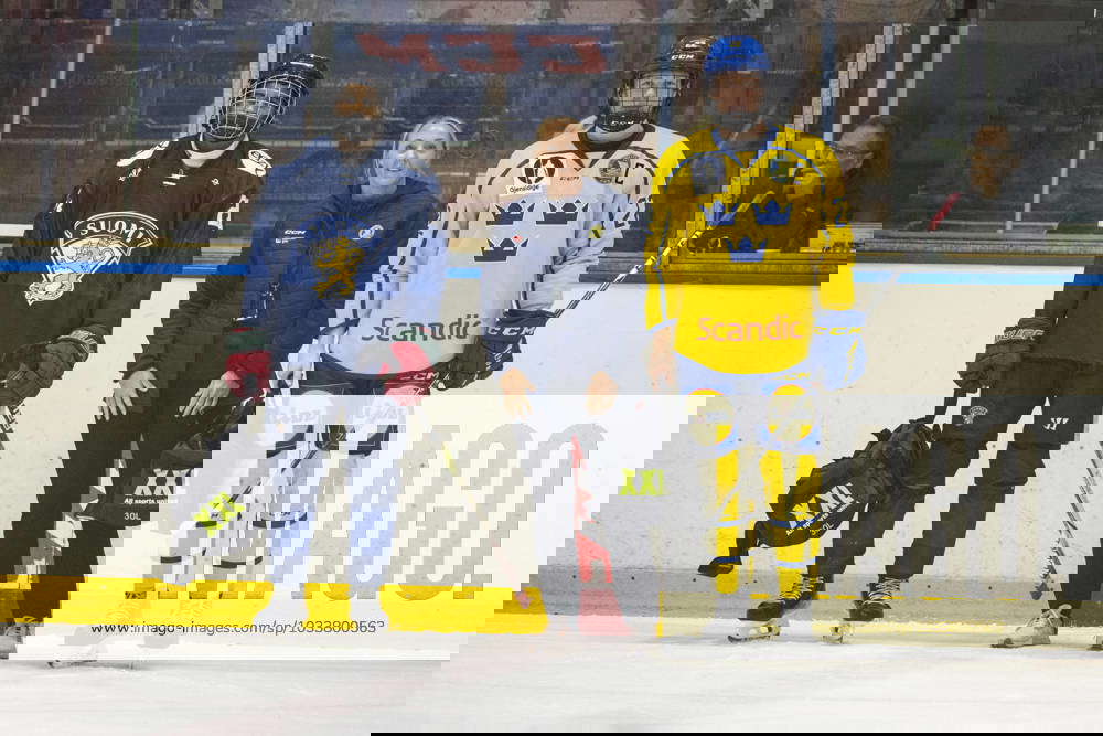 Player of the match Finlands Max Westergard and Swedens Anton Gästrin ...