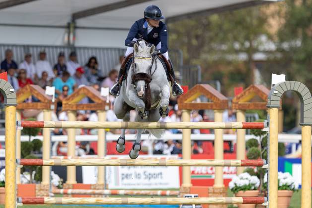 HELLSTROM Wilma of Sweden riding Cicci Bjn during the FEI European ...