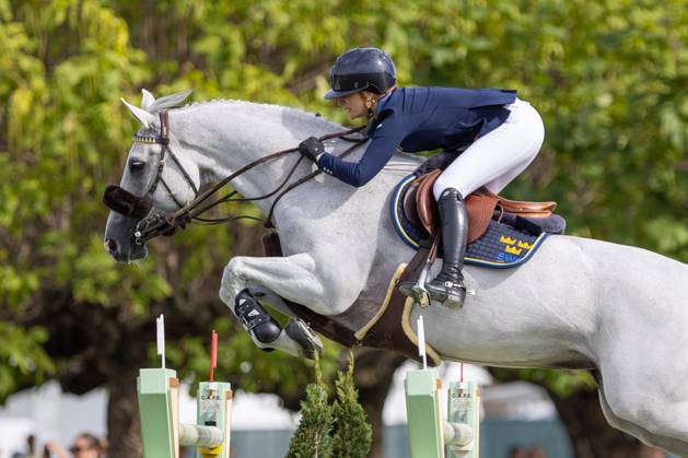 HELLSTROM Wilma of Sweden riding Cicci Bjn during the FEI European ...