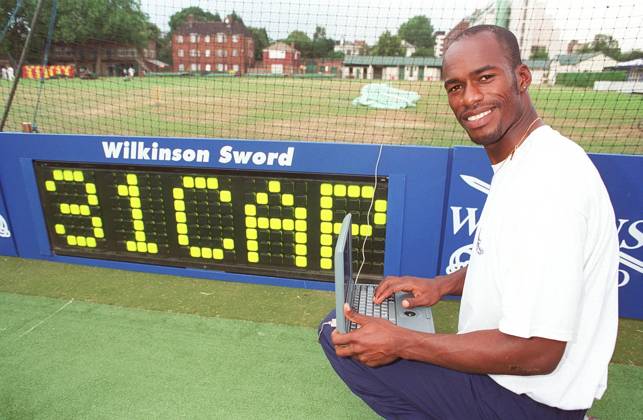 CHRIS LEWIS Surrey County and England Test Cricketer (Seen at the ...