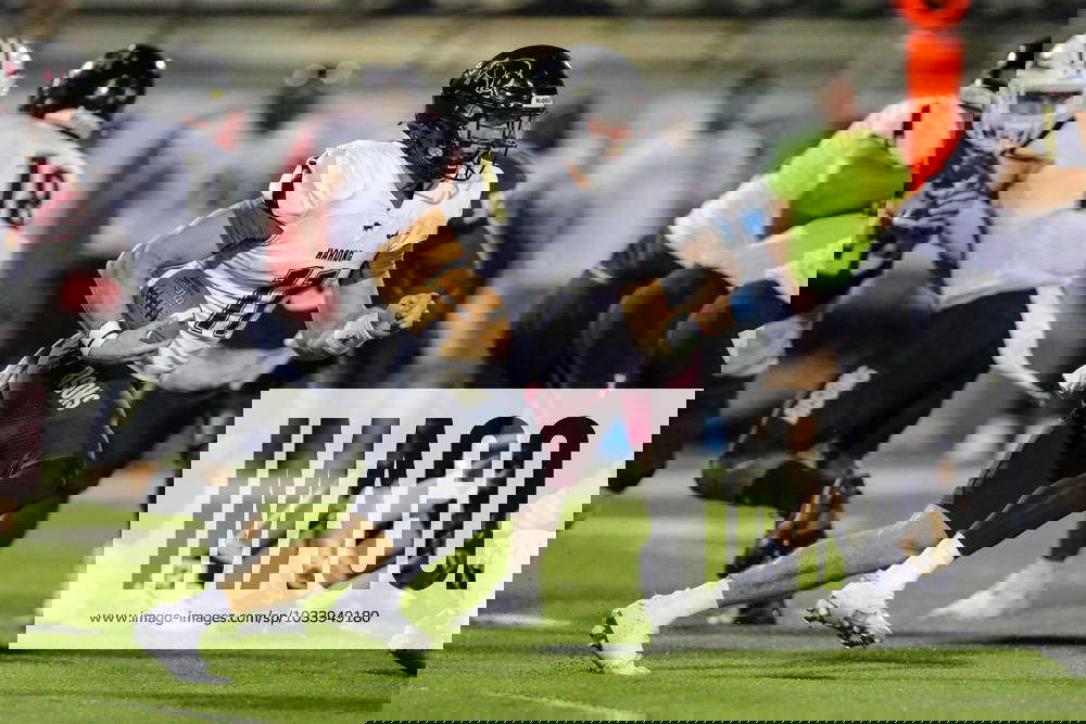 August 31, 2023:.Harding University Bison QB Tyler Ross (11) runs with ...