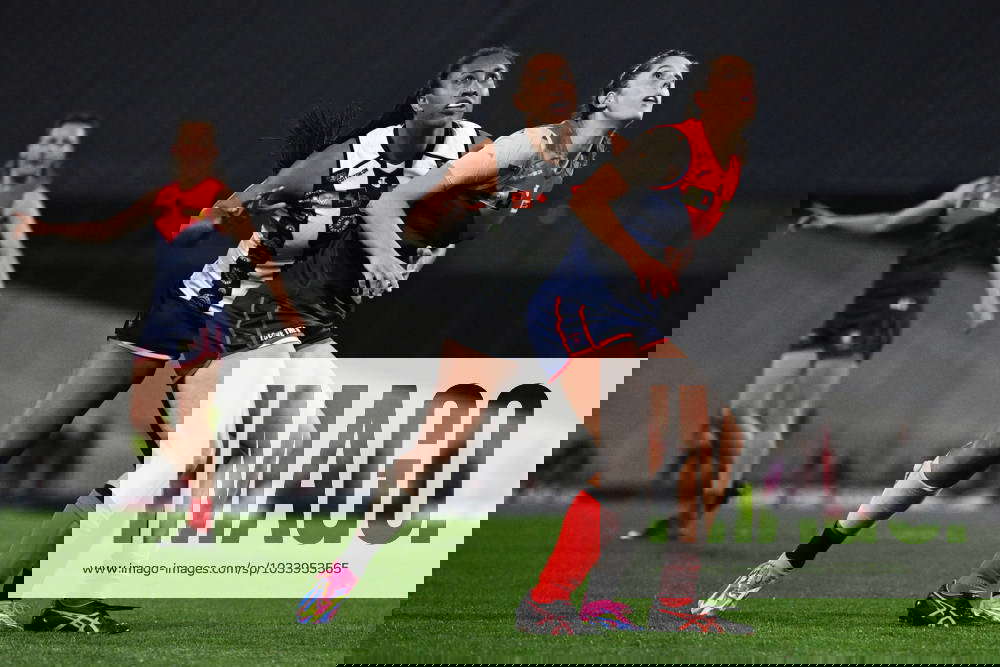 AFLW DEMONS MAGPIES, Lauren Pearce of the Demons and Sabrina Frederick ...