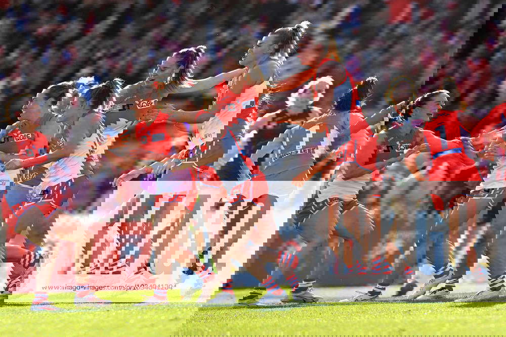 AFLW SWANS GIANTS, Ally Morphett of the Swans celebrates with teammates ...