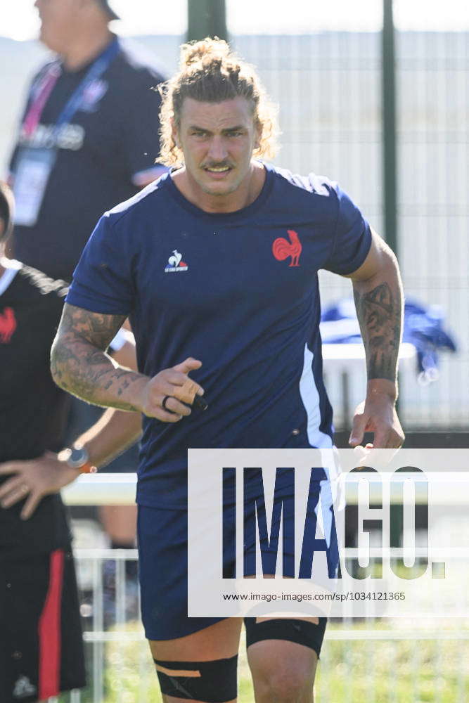 Rugby World Cup - French Team Training Bastien Chalureau during ...