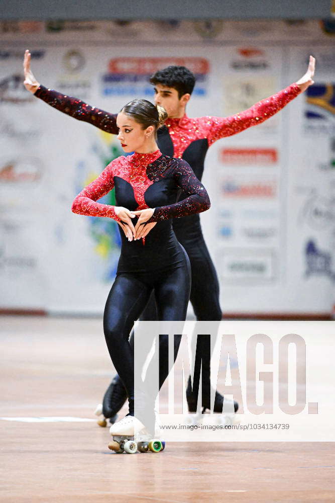 Anna SARTORI & Andrea DI PUNZIO ITA, during Senior Pairs Short Program ...