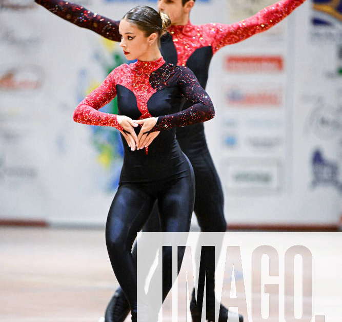 Anna SARTORI & Andrea DI PUNZIO ITA, during Senior Pairs Short Program ...