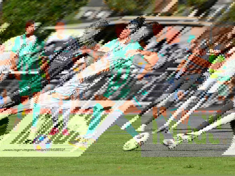 Duel between Robin Hack Borussia Moenchengladbach, 25 and Nicolai Rapp ...