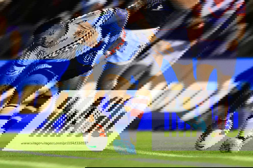 NRL SHARKS ROOSTERS, Sione Katoa of the Sharks scores a try during the ...