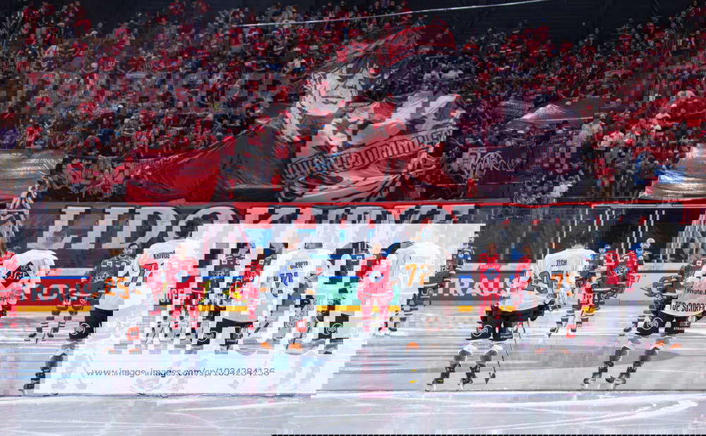 Ice hockey, CHL, Rapperswil Jona Lakers HC Kosice The players of HC Kosice and Rapperswil Jona