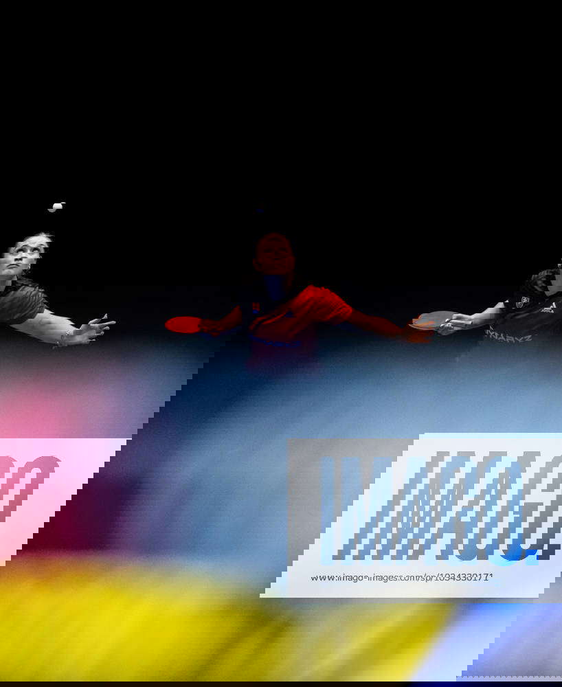 230911 Katarina Strazar of Slovenia during day 2 of the 2023 European Table Tennis Championship on