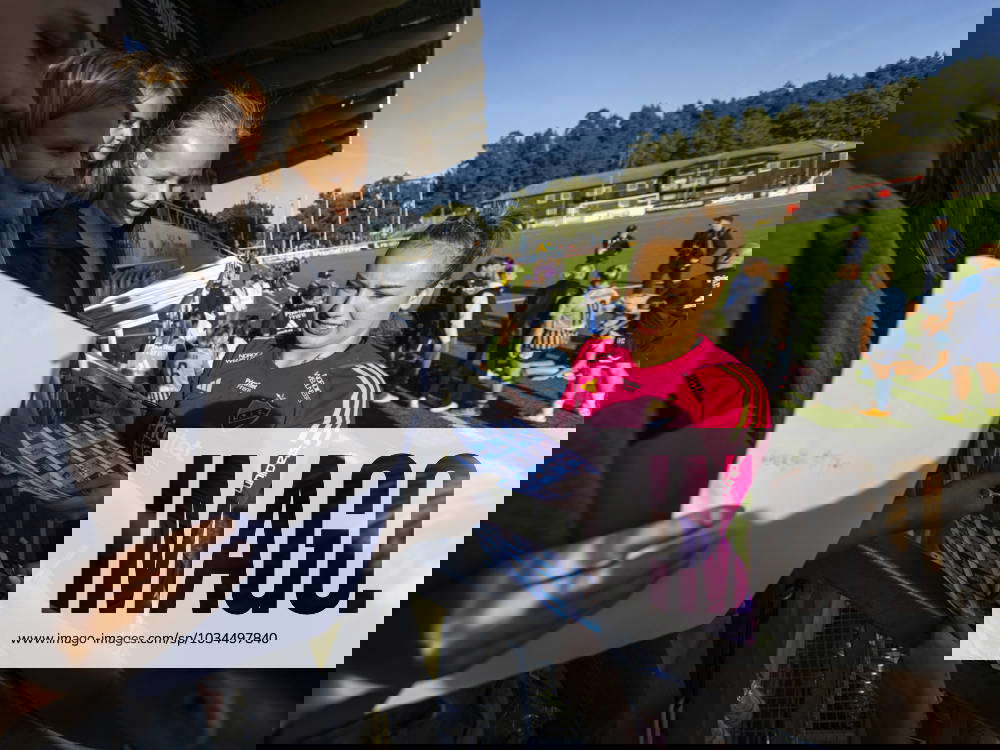 Djurgardens goalkeeper Katelin Talbert with supporters after the ...