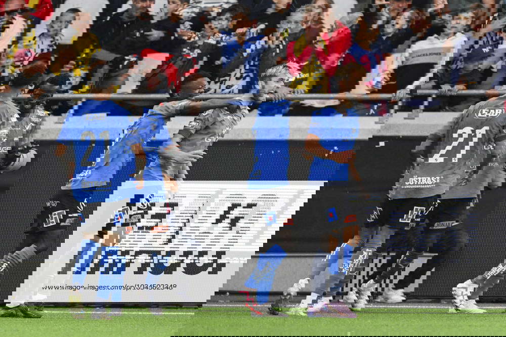 GÖTEBORG 20230917 Halmstads Jack Cooper Love scores 1 1 during s allsvenskan football match between