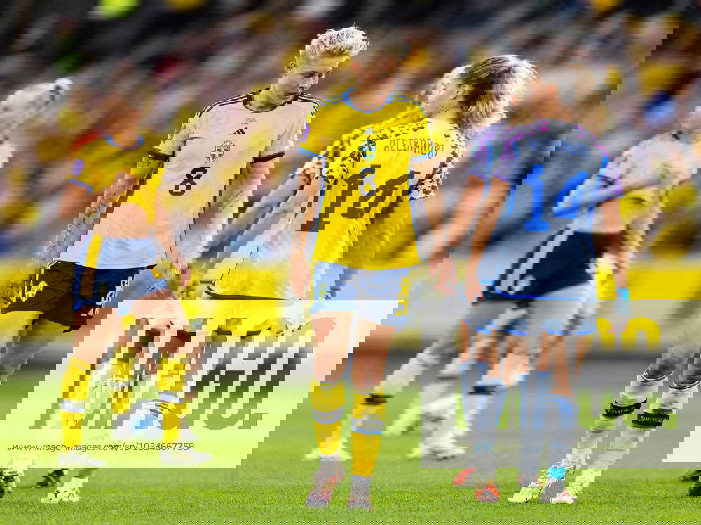 230922 Lina Hurtig of Sweden during the Nations League soccer match ...