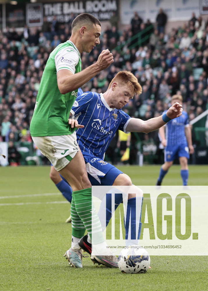 Hibernian v St Johnstone cinch Premiership Lewis Miller of Hibernian ...