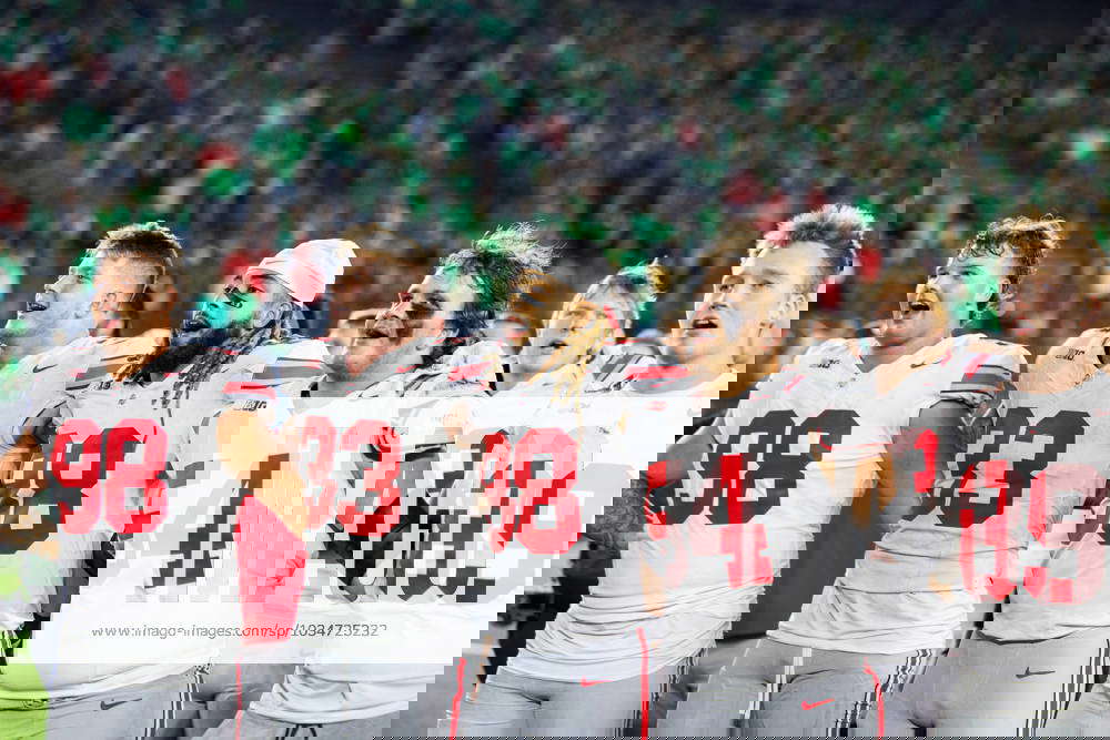 September 23, 2023: Ohio State players sing the Fight Song after NCAA ...