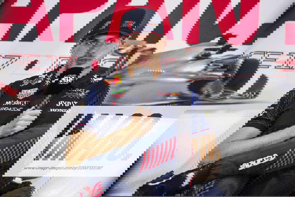 VERSTAPPEN Max (ned), Red Bull Racing RB19, portrait press conference ...