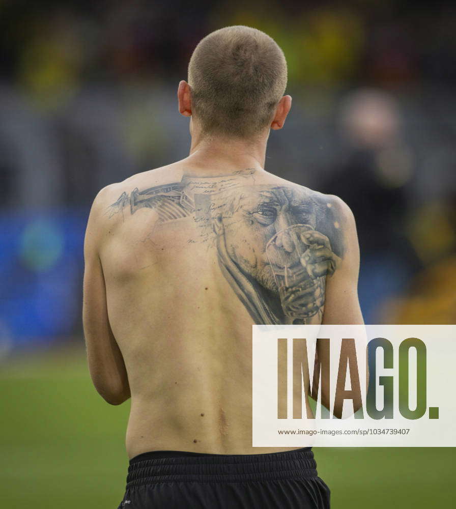 Dortmund, Germany 23rd Sep 2023 Tattoo of Julian Ryerson BVB Borussia ...