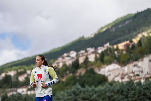 230925 Rosa Kafaji of the Swedish women s national football team during ...
