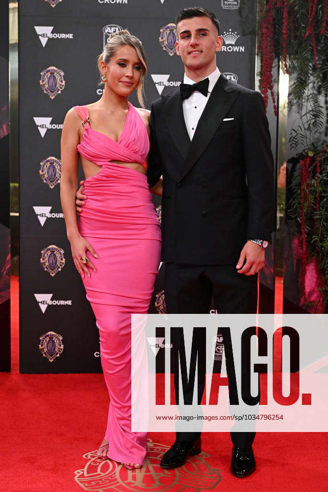 AFL BROWNLOW MEDAL, AFL Player Nick Daicos (right) and Arlette Jones ...
