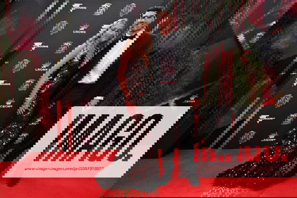 AFL BROWNLOW MEDAL, AFL player Christian Petracca and Bella Beischer ...