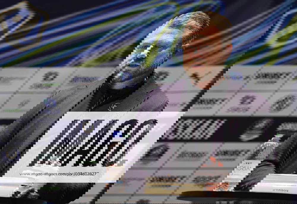 HALMSTAD 20230925 Elfsborg coach Jimmy Thelin at the press conference ...