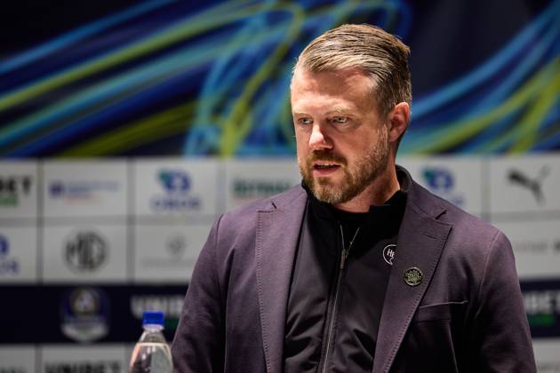 HALMSTAD 20230925 Elfsborg coach Jimmy Thelin at the press conference ...