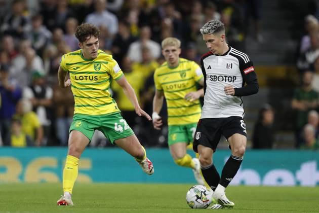 Fulham v Norwich City Carabao Cup Tony Springett of Norwich rues a ...