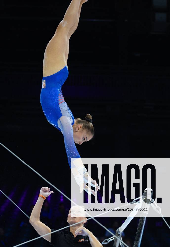 ANTWERP - Vera van Pol prepares during training for the World Artistic ...