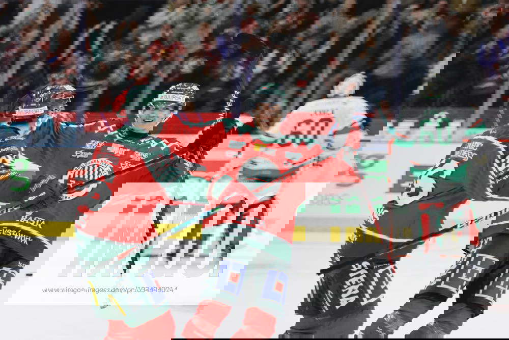 GÖTEBORG 20230930 Frölundas Erik Borg th cheers after his 8 2 during s ...