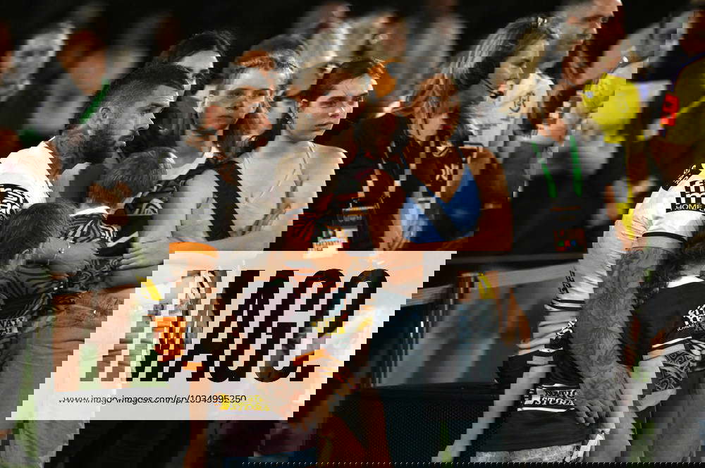 NRL GRAND FINAL, Broncos captain Adam Reynolds is seen with his family ...