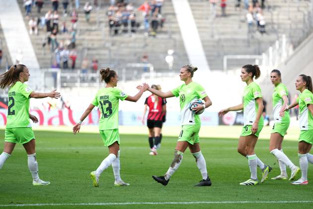 Frankfurt, Germany, October 1st 2023: Alexandra Popp ( 11 Wolfsburg ...