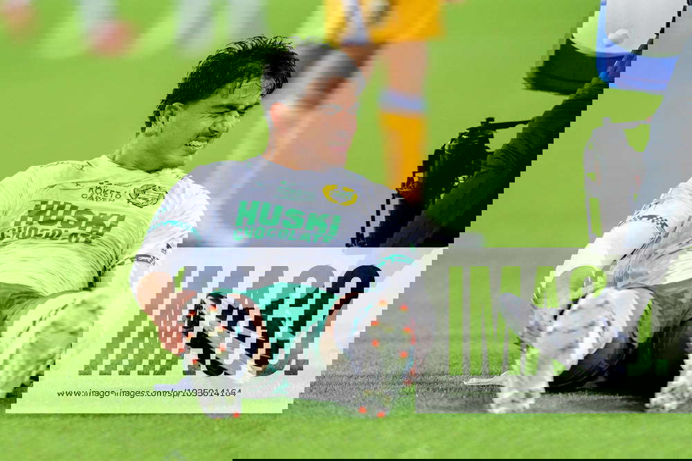 231001 Hammarbys Jusef Erabi is in pain during the Allsvenskan football ...