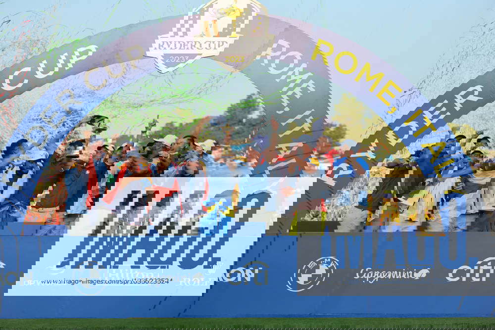 Golf match - Ryder Cup 2023 Rome, Italy 01.10.2023: Captain Luke Donald ...