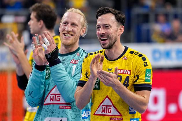 from left Mikael Alf Appelgren goalkeeper, RNL, 1, Patrick Groetzki RNL ...